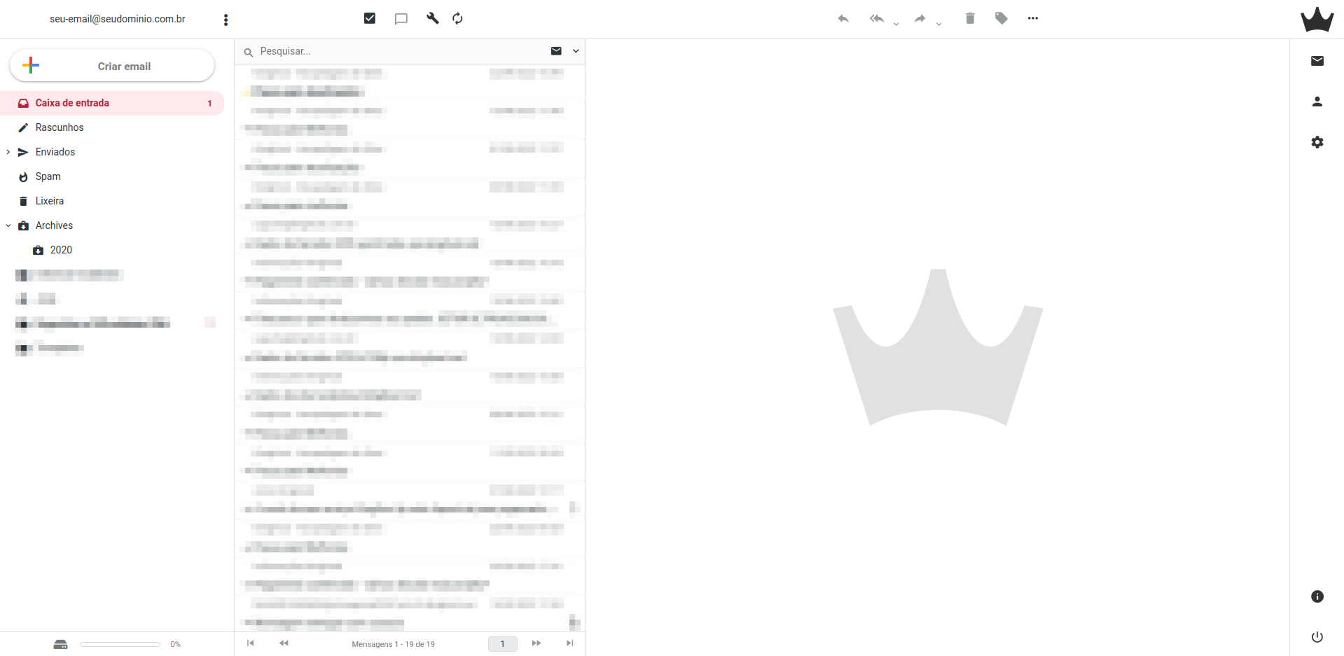 Como alterar o tema do Webmail - kingHost